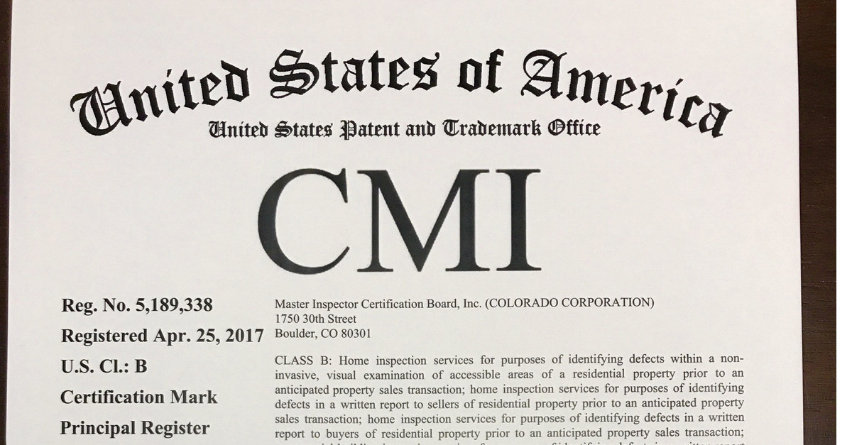 CMI® is a Registered Federal Certification Mark on the Principal Register